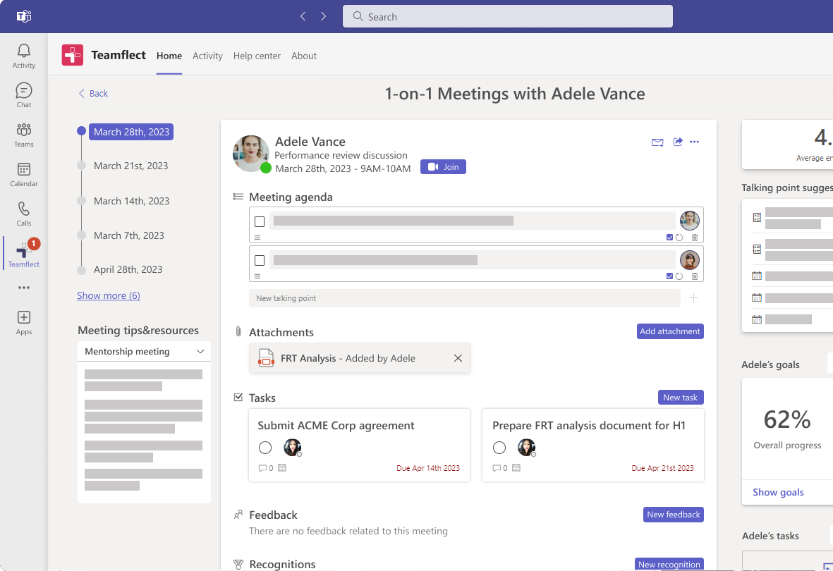 Teamflect Integrations: Performance Management Software for Microsoft Teams